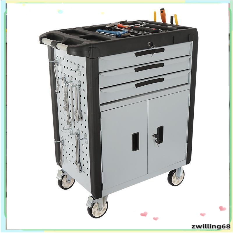 Drawer mobile toolbox multifunctional lockable tool cart maintenance ...