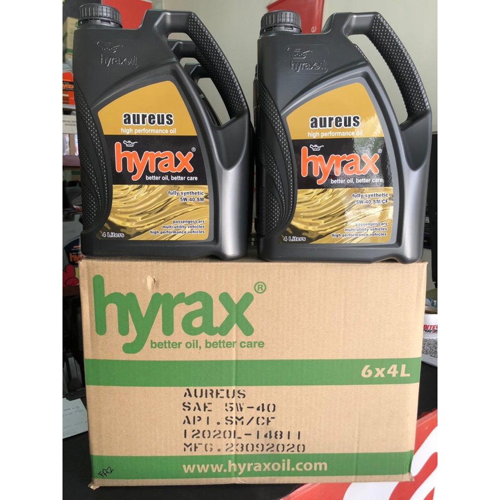 [BORONG HARGA EJEN] Minyak Enjin - Hyrax Oil AUREUS Fully Synthetic ...