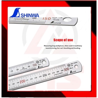 [100% JAPAN] SHINWA STAINLESS STEEL RULER / S.S RULER / MEASURE RULER (MADE IN JAPAN) | Shopee ...