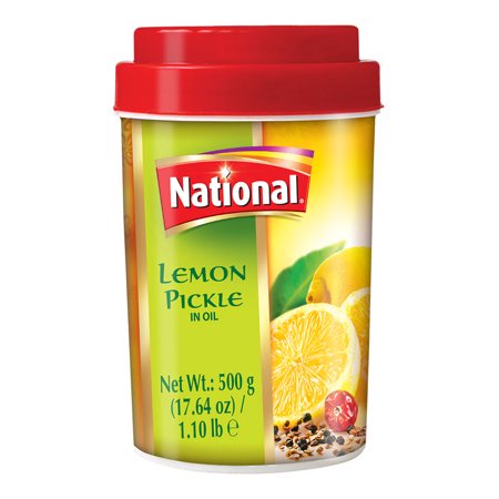 National Achar, Lemon Pickle in Oil 500g Jar (Assorted Flavor) | Shopee ...