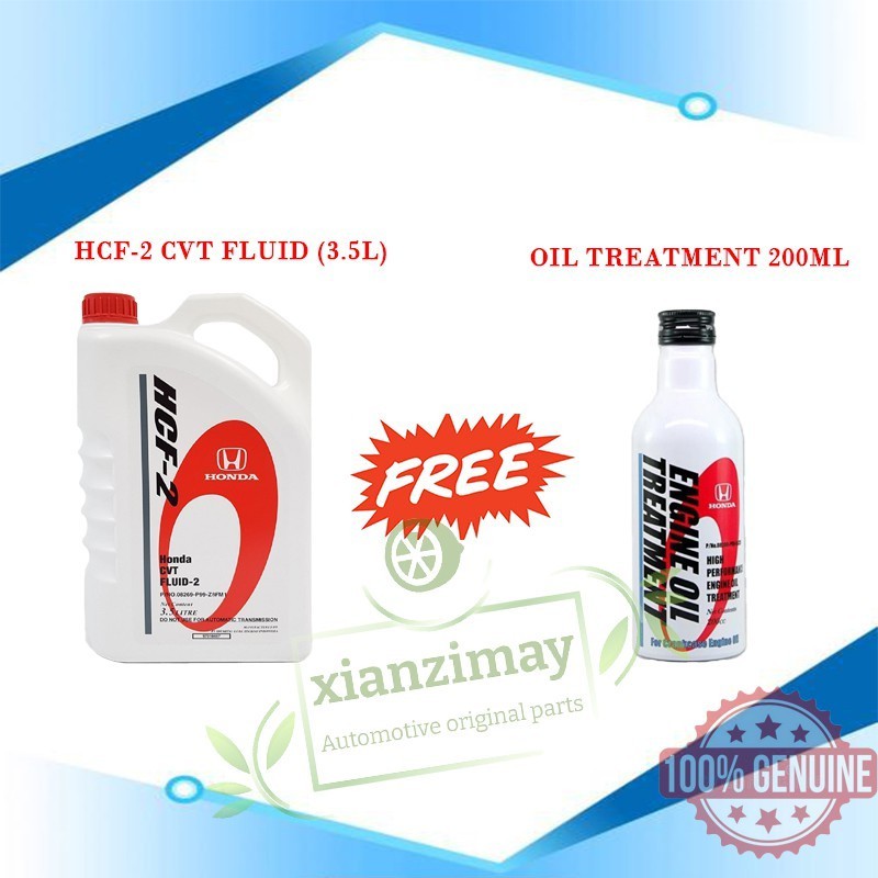 ORIGINAL HONDA HCF-2 (3.5L) CVT FLUID-2 GEAR OIL/ CITY GM6/JAZZ GK 2014> HRV BRV HCF2 | Shopee ...