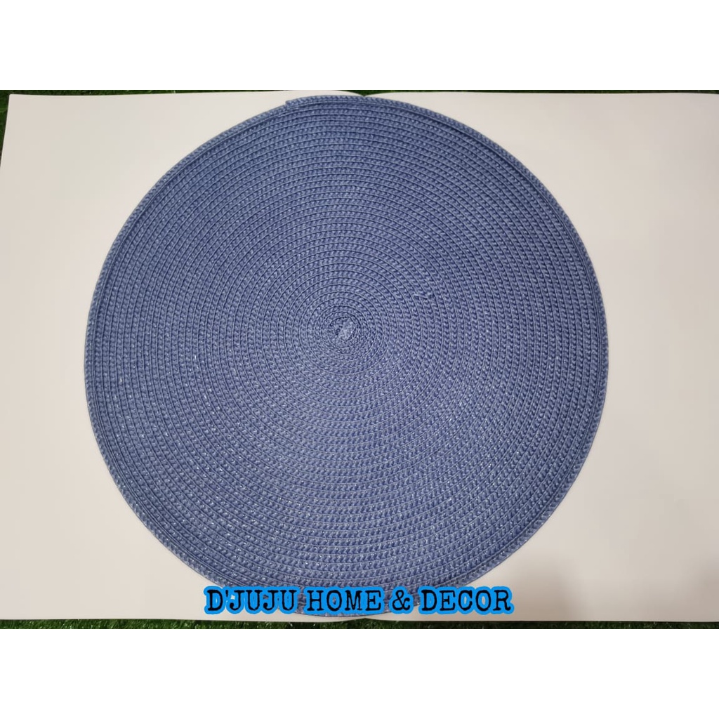 {M'SIA READYSTOCK} Natural Straw Round Table Mat Alas Meja Tikar Bulat ...
