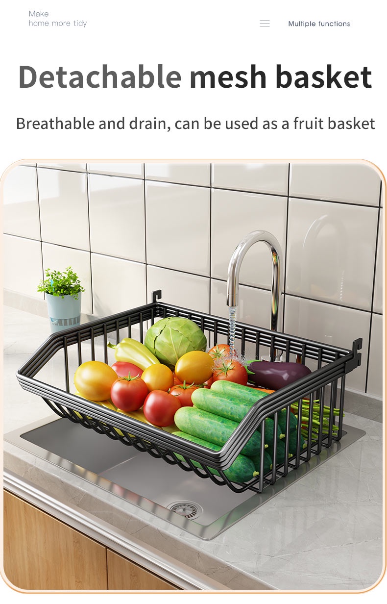 Rak Dapur Storage Rack Trolley Rak Dapur Multipurpose Kitchen Baskets ...