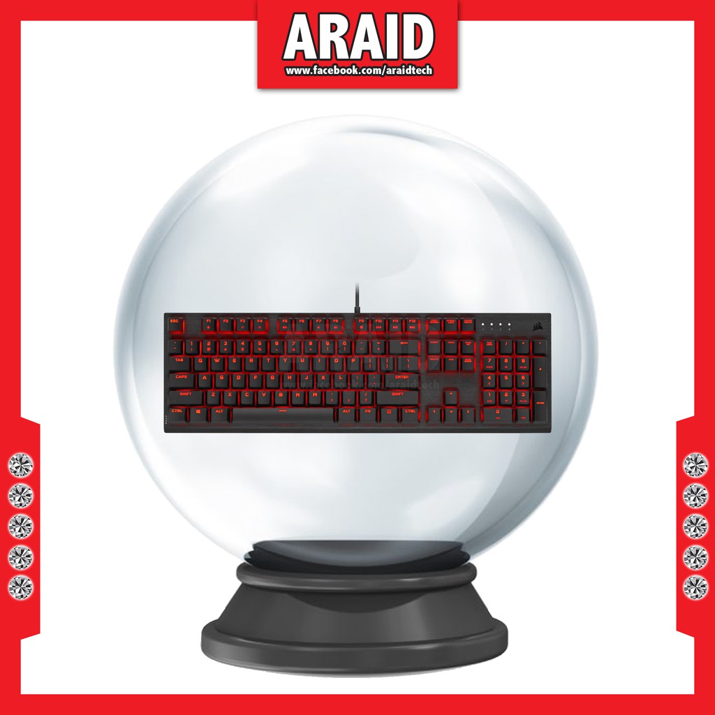 Corsair K60 Pro Red LED Mechanical Keyboard Cherry MX Viola | Shopee ...