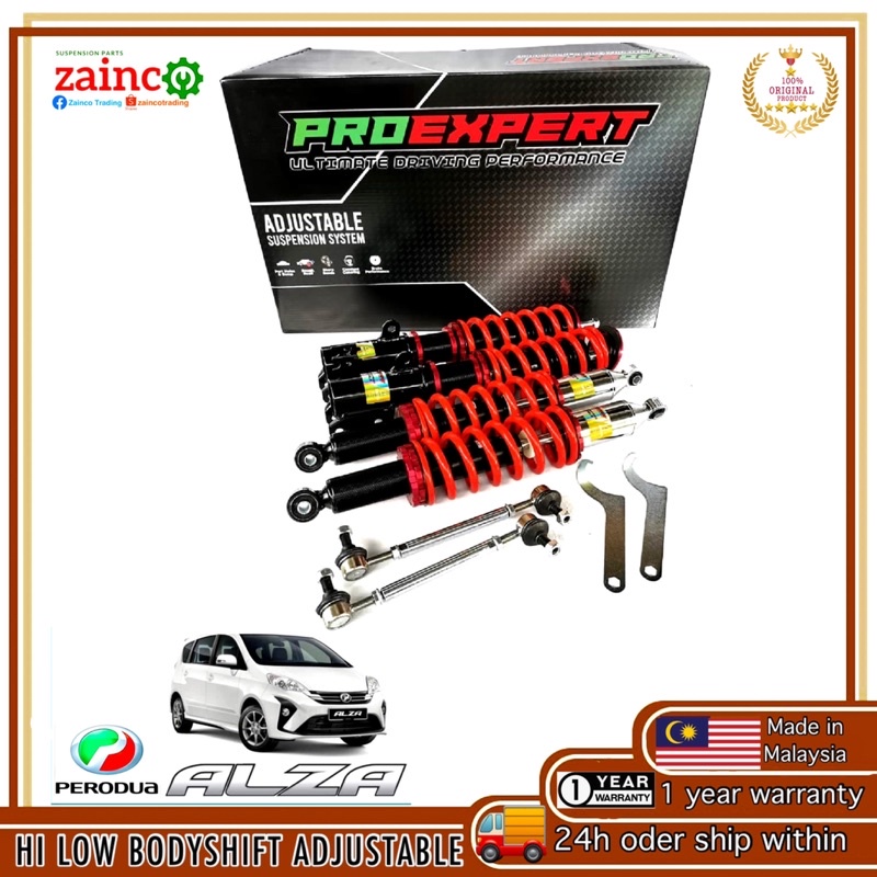 PERODUA ALZA ADJUSTABLE HI LOW BODYSHIFT PROEXPERT 💯original 🔥 | Shopee ...