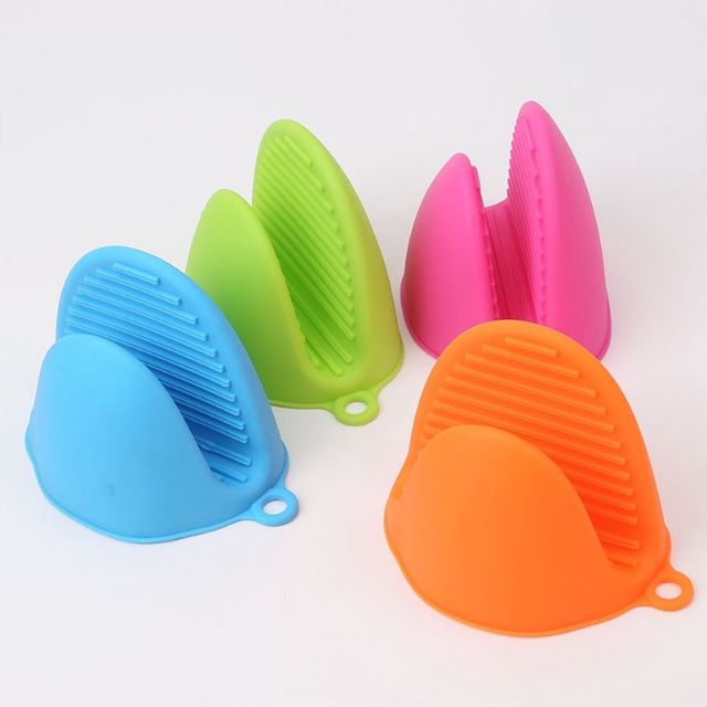 Silicone Kitchen Organizer Insulated Heat Pot Clips Microwave Oven ...