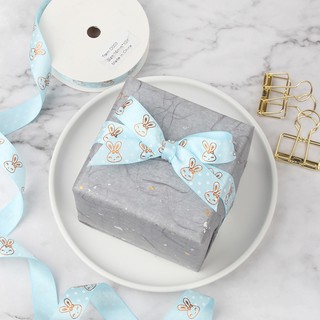 【1 METER】 Cute Cartoon Ribbon Satin 😉 Gold Foil Animal Pattern Ribbons ...