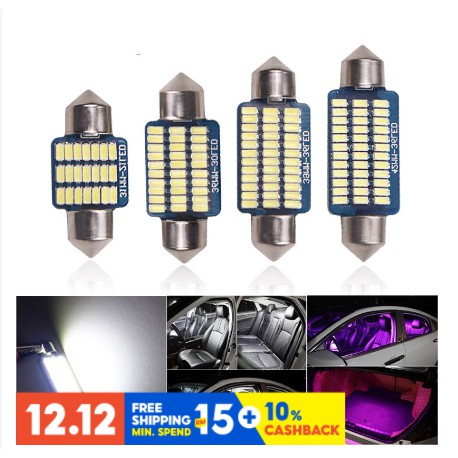 1PC Canbus car C5W led 31 36 39 41mm interior Light 4014 Chips LED Festoon Bulb Car Dome No ...