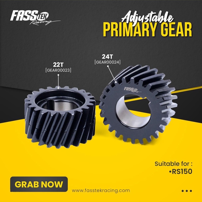 FASSTEK RACING PRIMARY GEAR HONDA RS150 - 22T / 24T | Shopee Malaysia