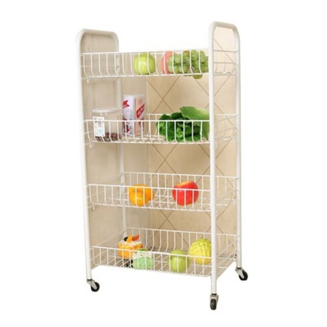 Metal Kitchen Rack With Casters 4-Layer/3 Layer | Shopee Malaysia