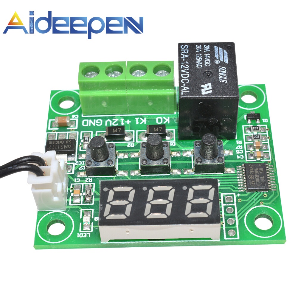 ZIQQUCU W1209 LED Digital Thermostat Temperature Control Switch Module ...