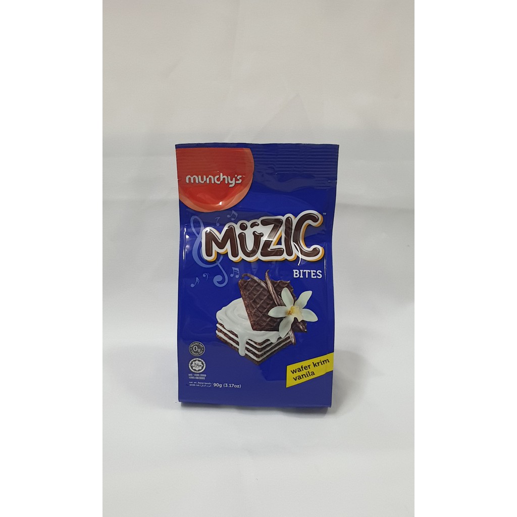 Munchy's Muzic Wafer Cube(90gram per pack) 4Flavours! Crispy and creamy ...