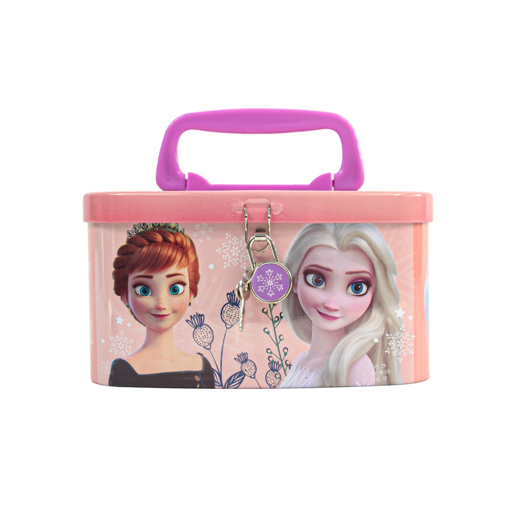 Disney Princess Frozen Coin Bank With Lock - Blue Colour For School ...