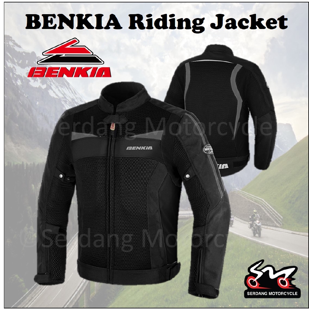 BENKIA JS161 Riding Jacket Motorcycle Jaket Motosikal Bike Breathable ...