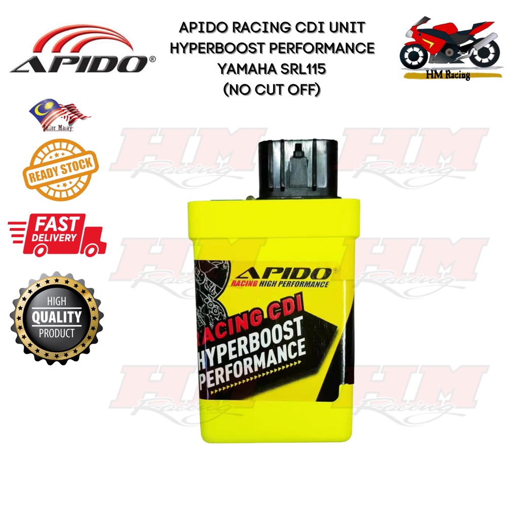 APIDO RACING CDI UNIT (NO CUT OFF) FLUORESCENT - HONDA EX5 / DREAM ...