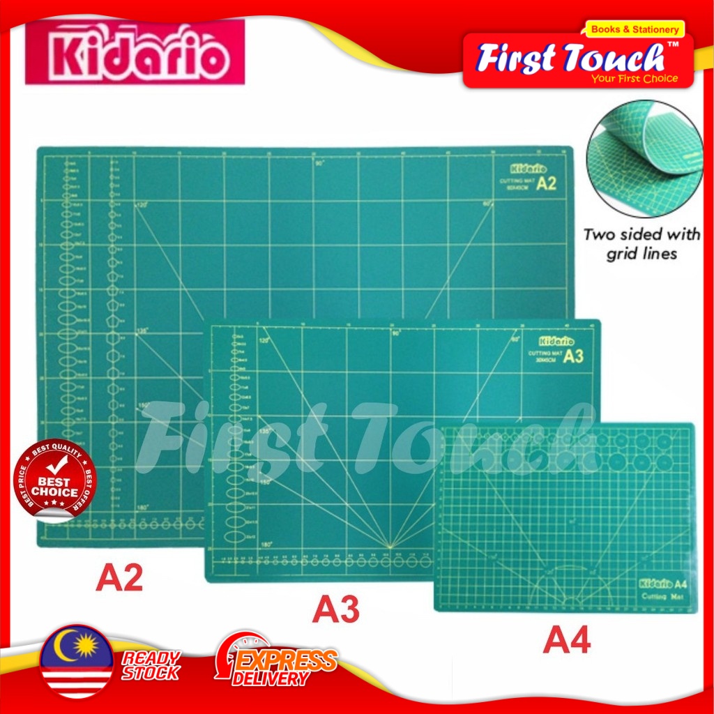 PVC Cutting Mat Self Healing A2/A3/A4 Memotong Tikar 切割垫 Kidario Craft ...