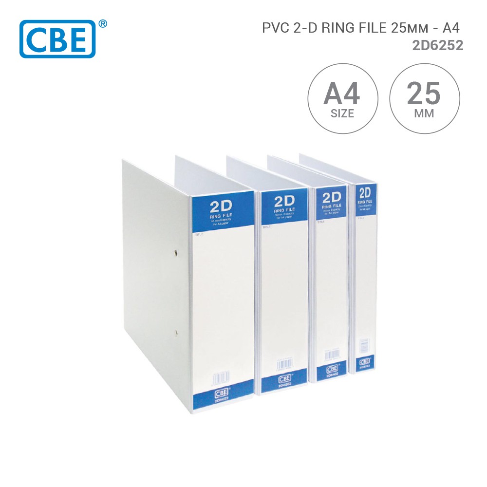 CBE PVC 2-D Ring File A4 (25MM/ 40MM/ 50MM/ 65MM) | Shopee Malaysia