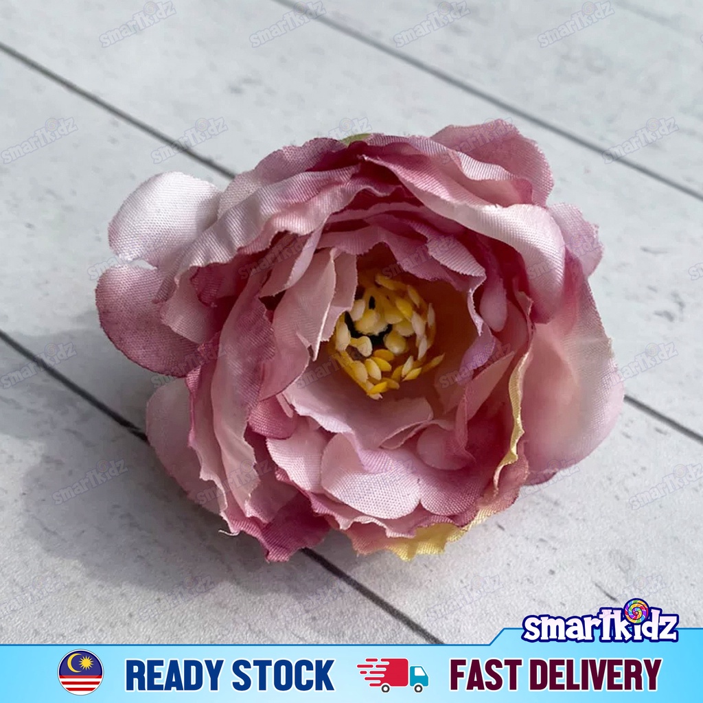[1pcs] 6cm Rose Heads Artificial Flowers for Crafts| Kepala Bunga Ros ...
