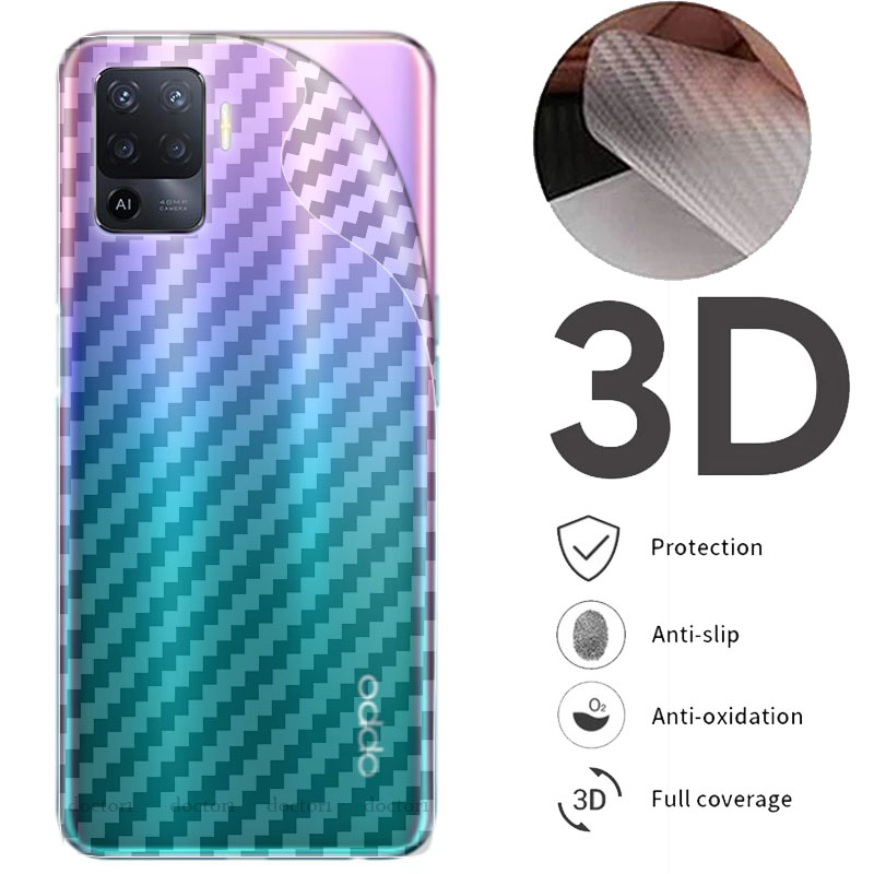 Carbon Fiber Sticker Back Film Cover For OPPO A60 A79 A78 A58 A96 A95 ...