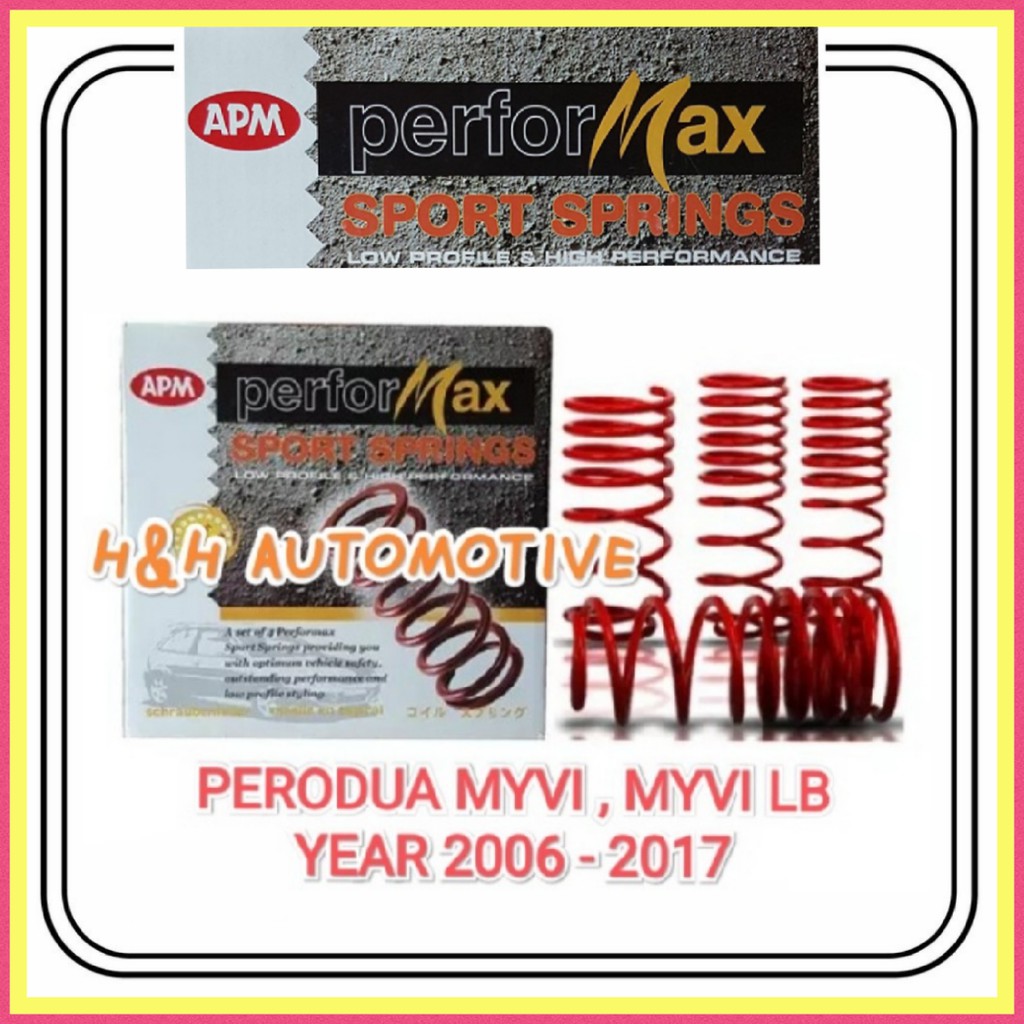APM PERFORMAX PERODUA MYVI (05Y), MYVI LAGI BEST (011Y) LOWERED COIL ...