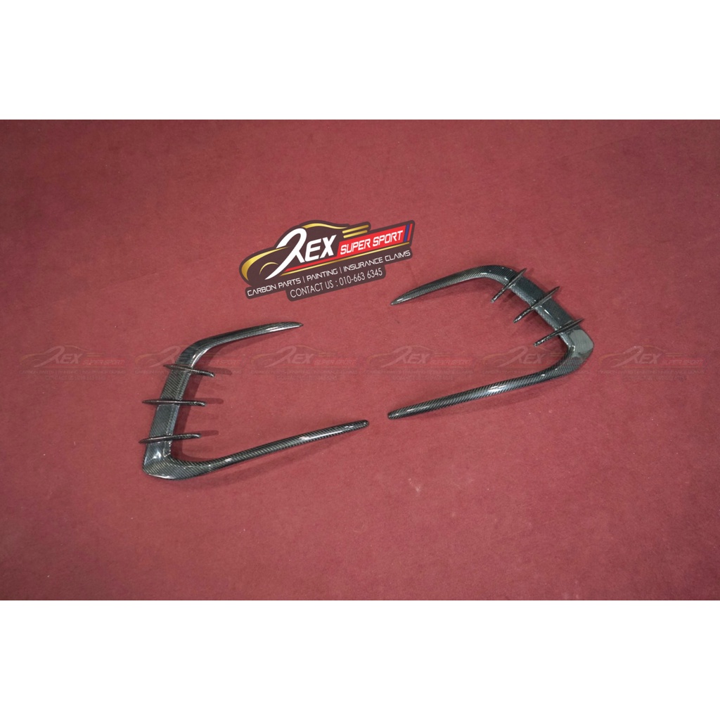 VW Volkswagen Golf Mk8 GTI R-Line Front Canard Real Forged / Carbon ...