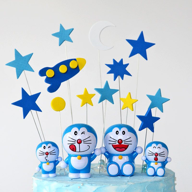 🇲🇾1sets 4pcs Doraemon cake topper哆啦A梦蛋糕装饰 | Shopee Malaysia