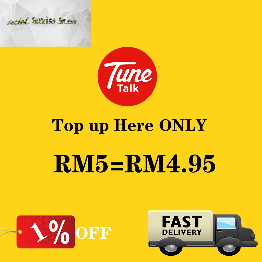 TuneTalk Topup ( RM5 / RM10 / RM30 / RM50 / RM100 ) PIN RELOAD PREPAID ...