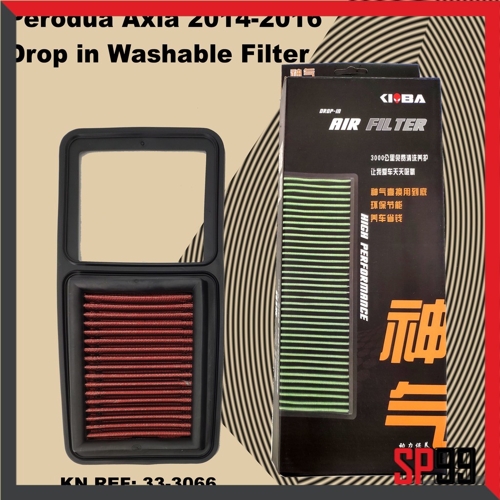 Perodua Axia 1.0 2014-2016 Pre-facelift Model Drop in Panel Filter ...
