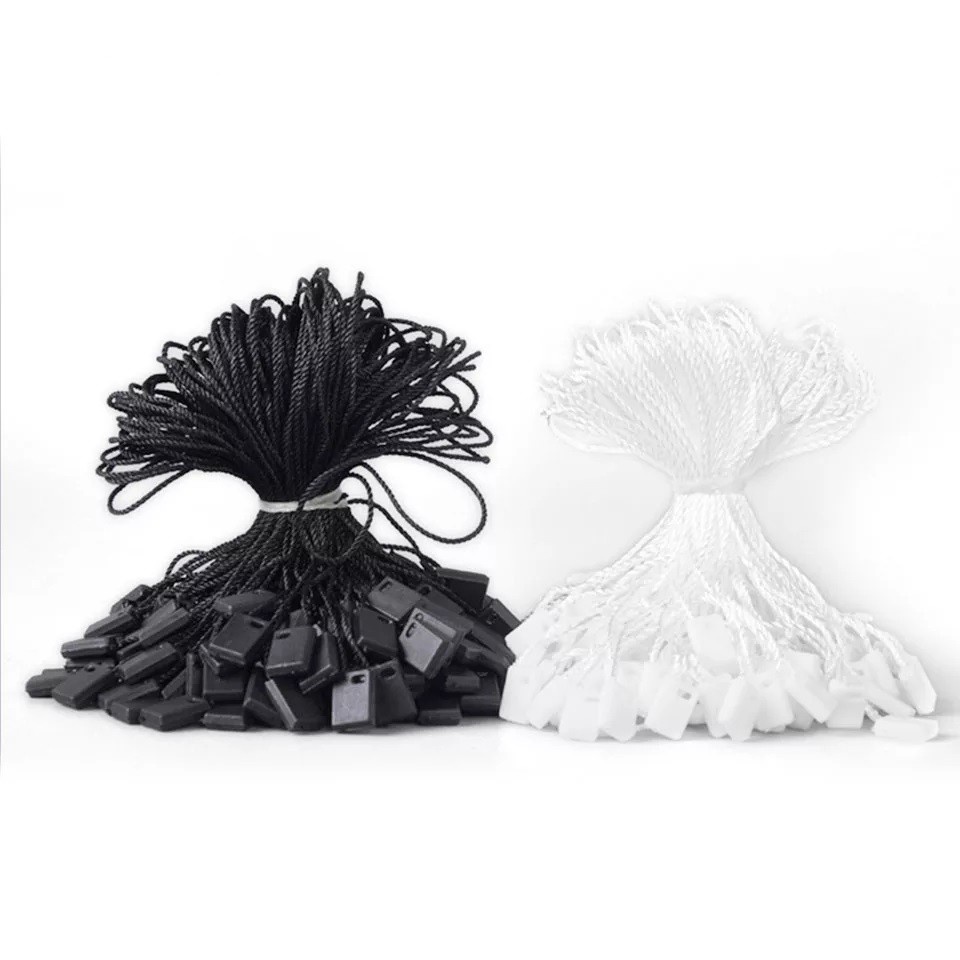 200pcs Hang Tag Nylon String / Label Tag / Rectangle Rope Strings Cords ...