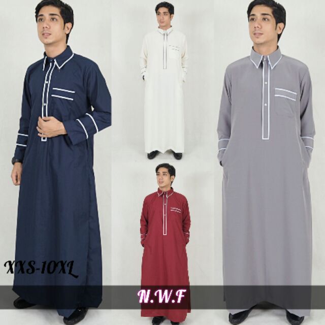 READY STOCK XXS-10XL JUBAH AARIZ LELAKI PLUS SIZE BIG SAIZ BESAR ...