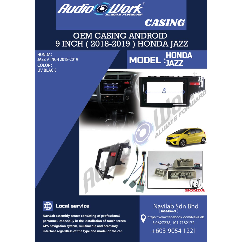 🔥Ready Stock🔥Honda Jazz 2014-2021 9"/10 Inci Untuk Android Player ...