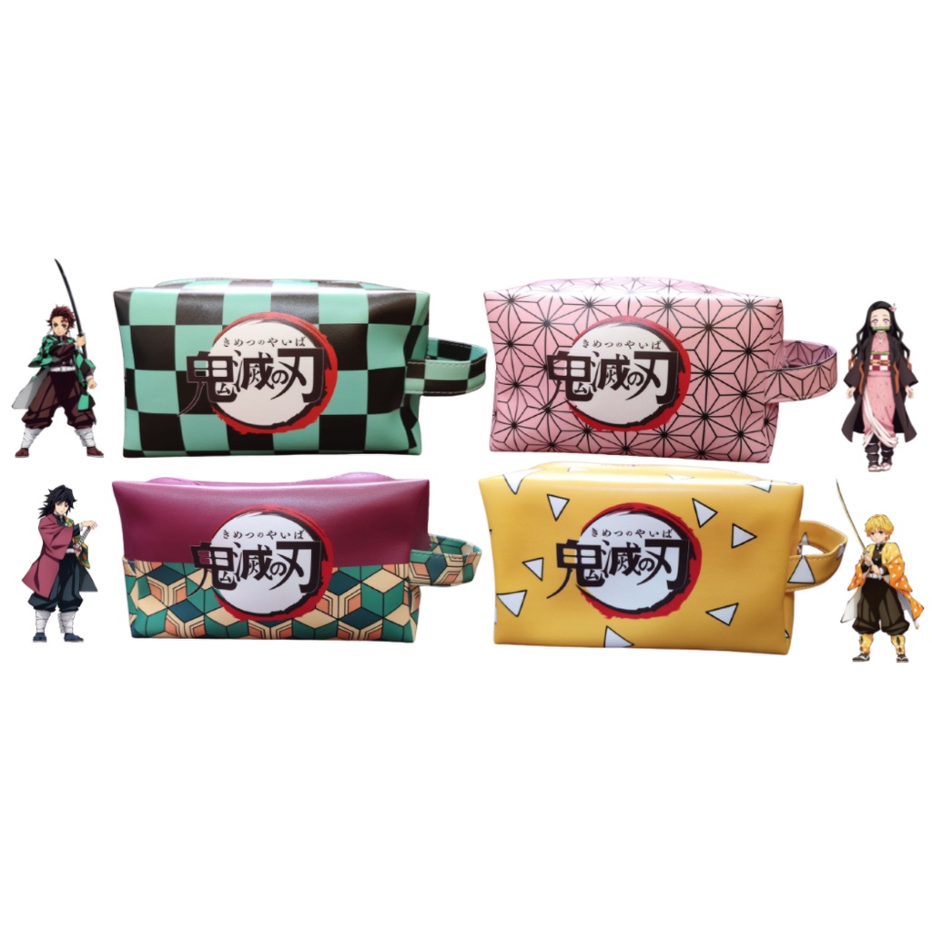 Demon Slayer Kimetsu no Yaiba Make-up Pouch Bag Storage Carrier ...