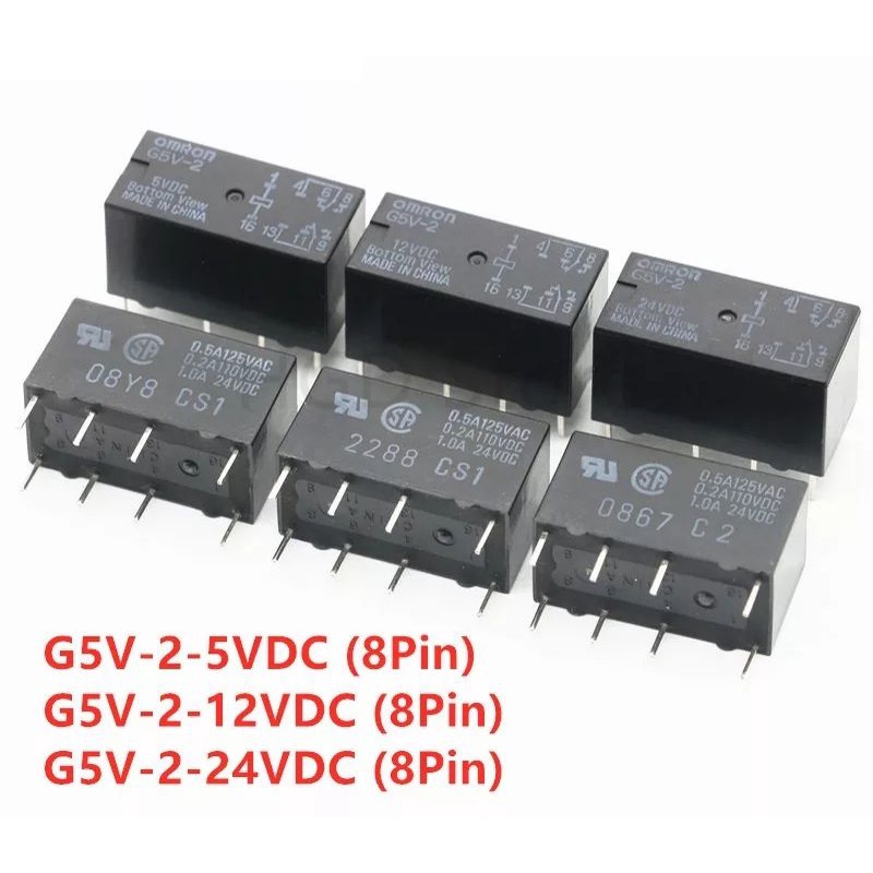 OMRON Relay G5V-2-5VDC G5V-2-12VDC G5V-2-24VDC 5V 12V 24V 8pin | Shopee ...