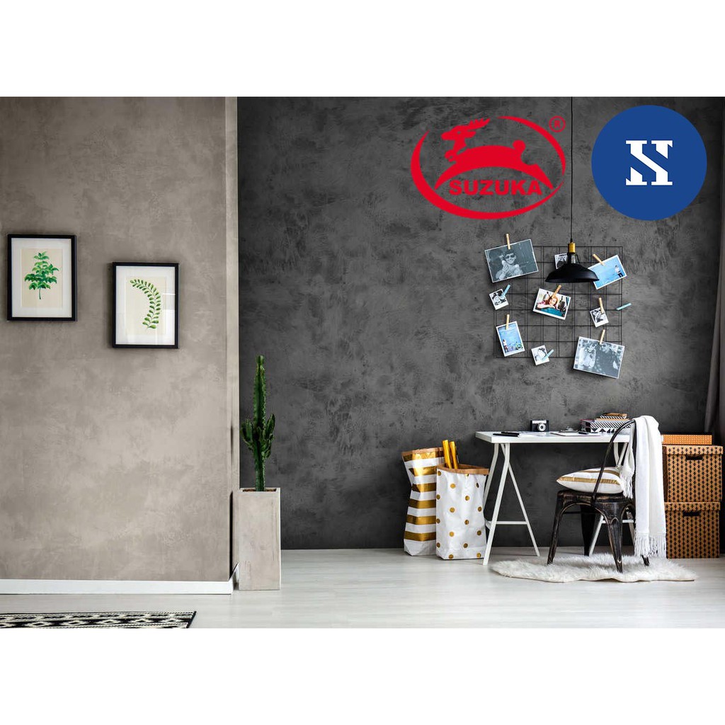 SUZUKA SCT Strato Cement Concrete Texture effect DIY (Wallpaper Paint ...