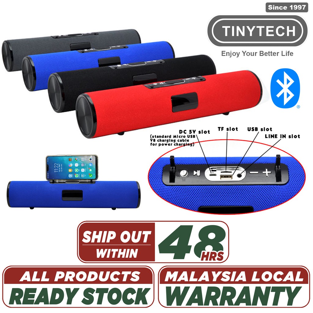 PORTABLE BLUETOOTH SPEAKER WITH FM/USB/TF/AUX Support FM radio support ...