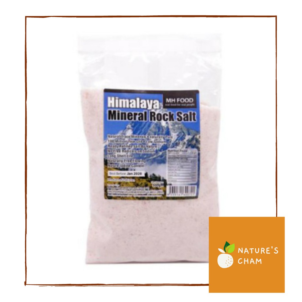MH Food Natural Himalaya Mineral Fine Rock Salt (500g) | Shopee Malaysia