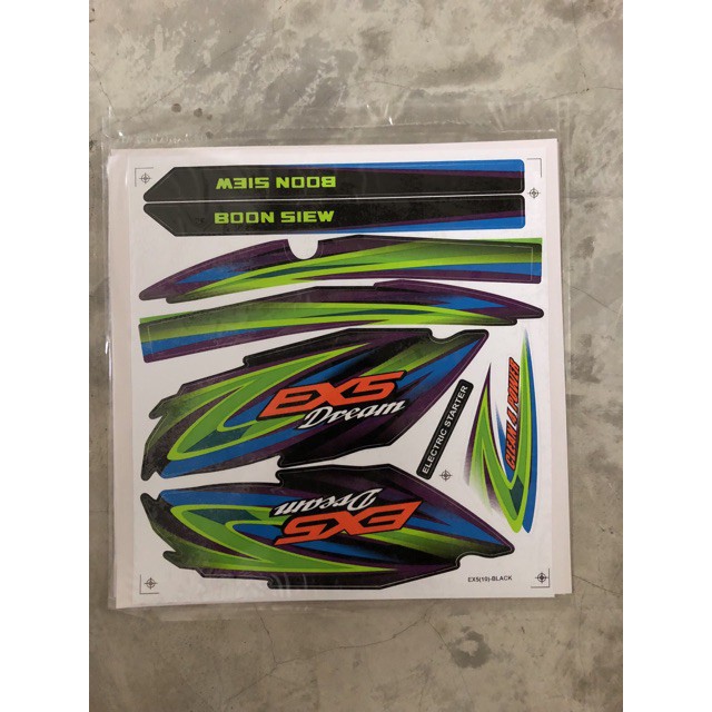 STICKER BODY HONDA EX5 DREAM ,STICKER MOTOR,STICKER HIGH QUALITY ...
