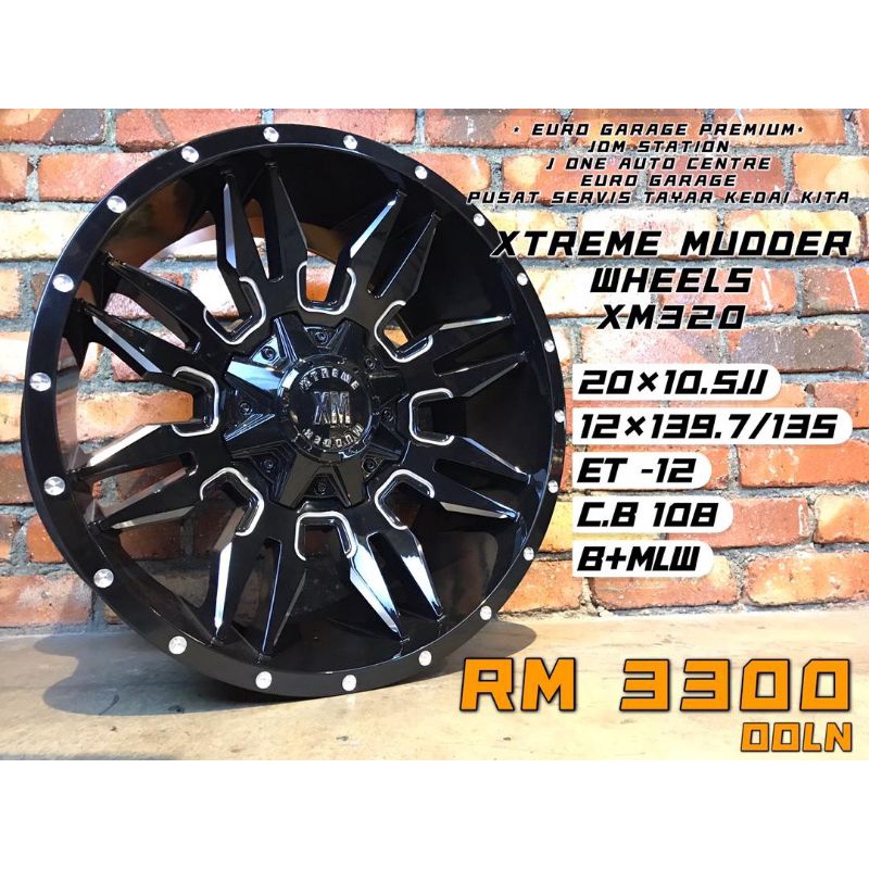 NEW RIM 20 XTREME MUDDER XM320 RANGER TRITON DMAX FORTUNER HILUX REVO ...