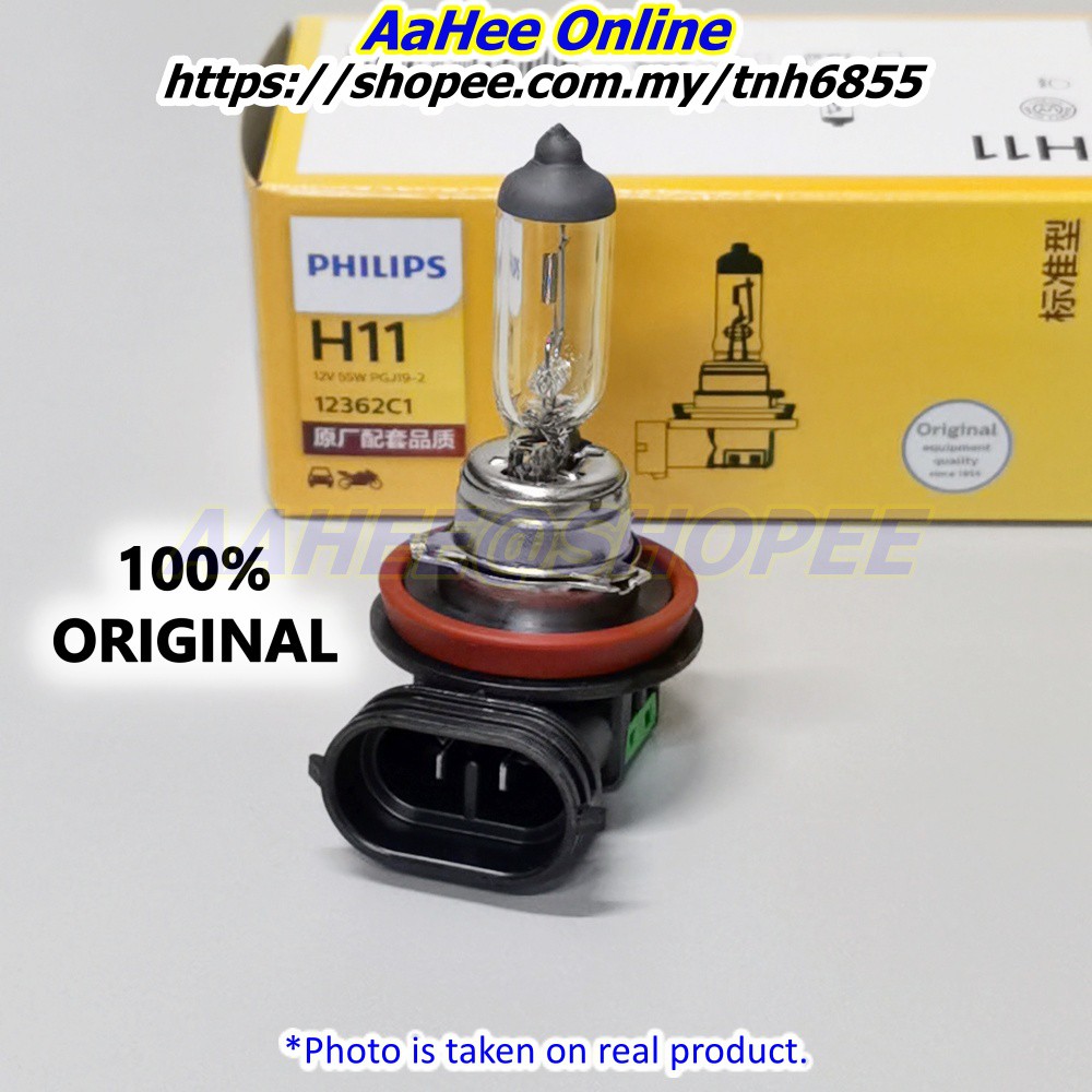H11 Halogen Bulb OSRAM / PHILIPS Original 12V 55W for Head Light / Fog ...