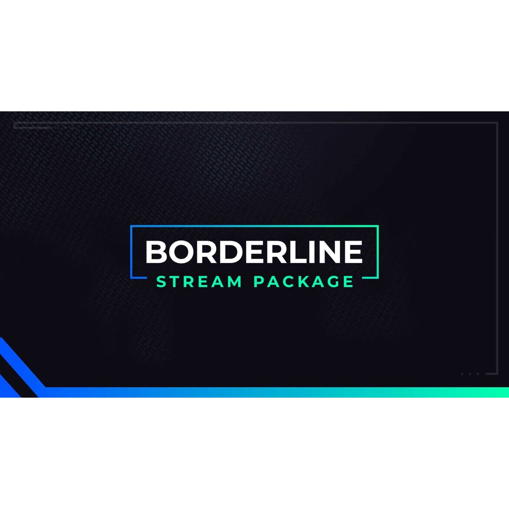 Borderline stream Overlay / Screen Theme / Widget Theme (STREAMLABS OBS ...