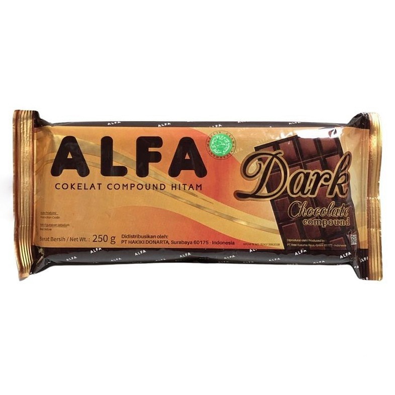Alfa CHOCOLATE 250gr - ALFA CHOCOLATE - DARK CHOCOLATE COMPOUND 250 gr ...