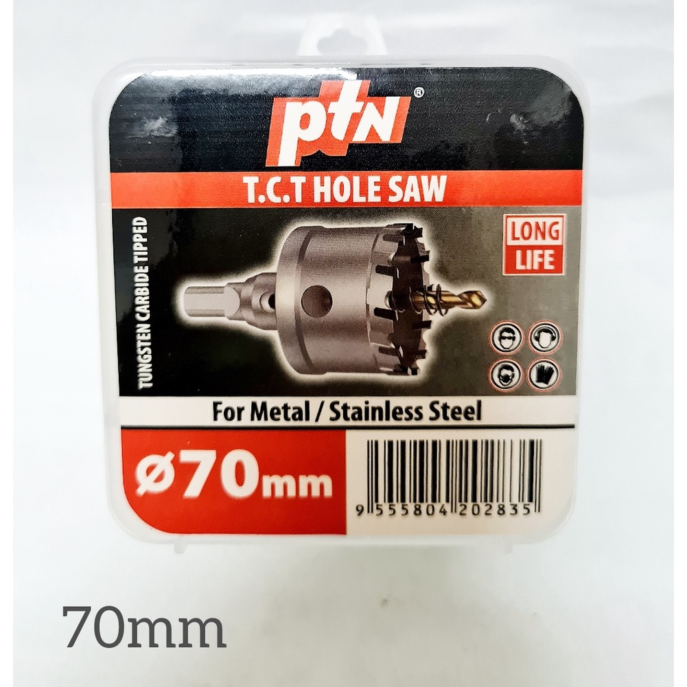 PTN TCT Hole Saw Premium Quality Tungsten Carbide Tipped For Metal And ...