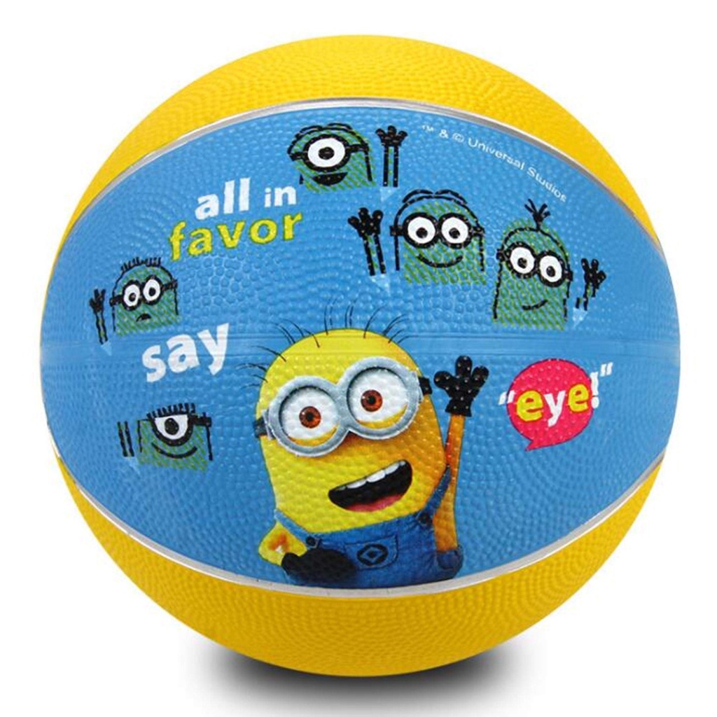 Minion Kids Cartoon Rubber Basketball Soccer Playball Size #4 | Shopee ...