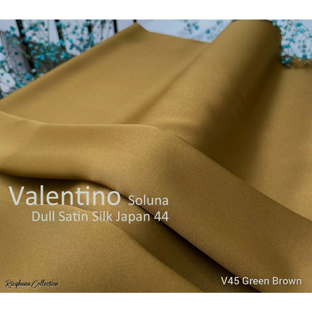 🍁 KAIN ELA DULL SATIN VALENTINO SOLUNA SILK JAPAN/HARGA UNTUK 4 METER/MURAH/SI | Shopee Malaysia
