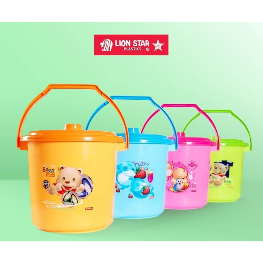 Lion Star Elegant Pail 3 Gallons E2 Character Bucket - Random | Shopee ...