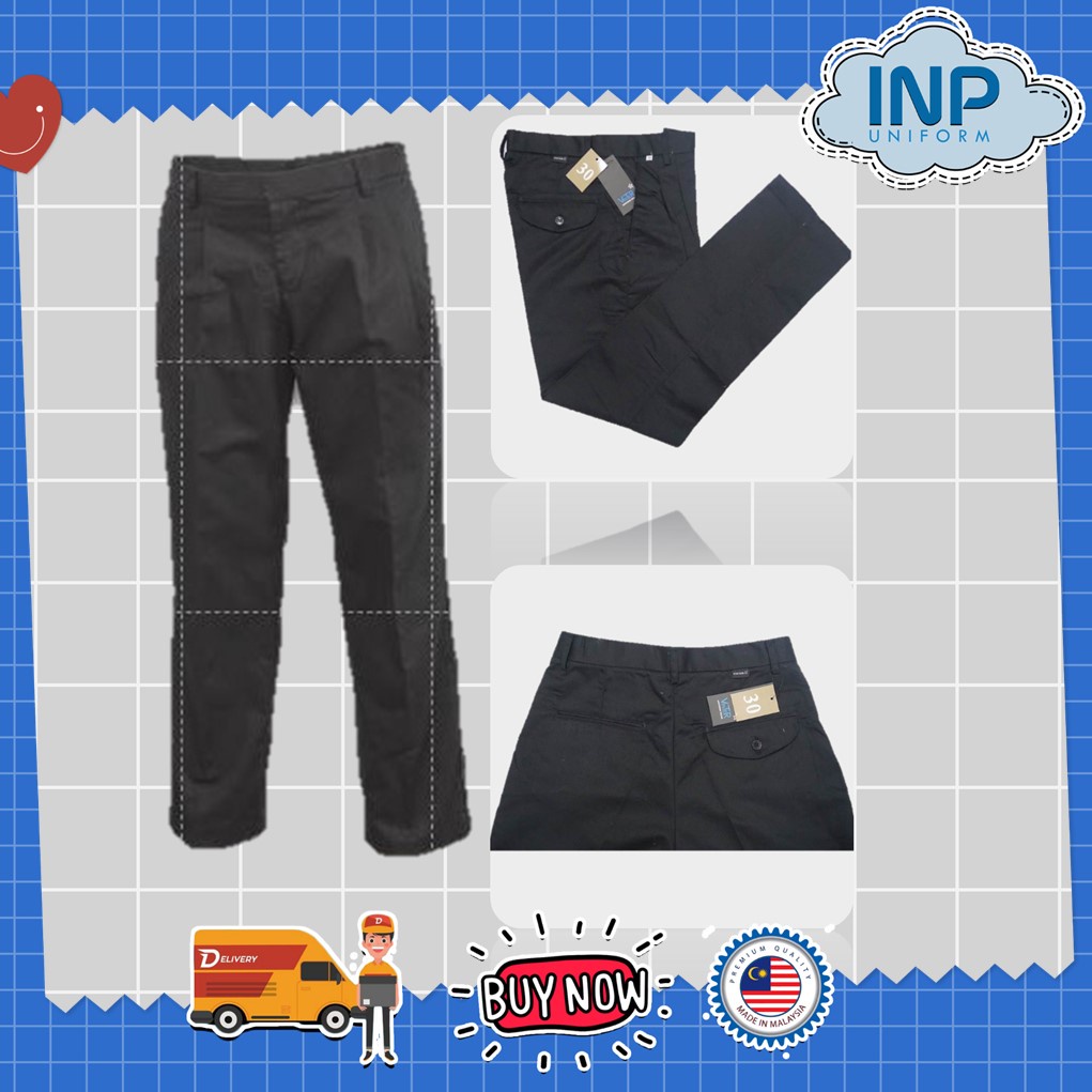 SELUAR SEKOLAH HITAM SIZE 43-50 ( BATCH 1 ) | Shopee Malaysia