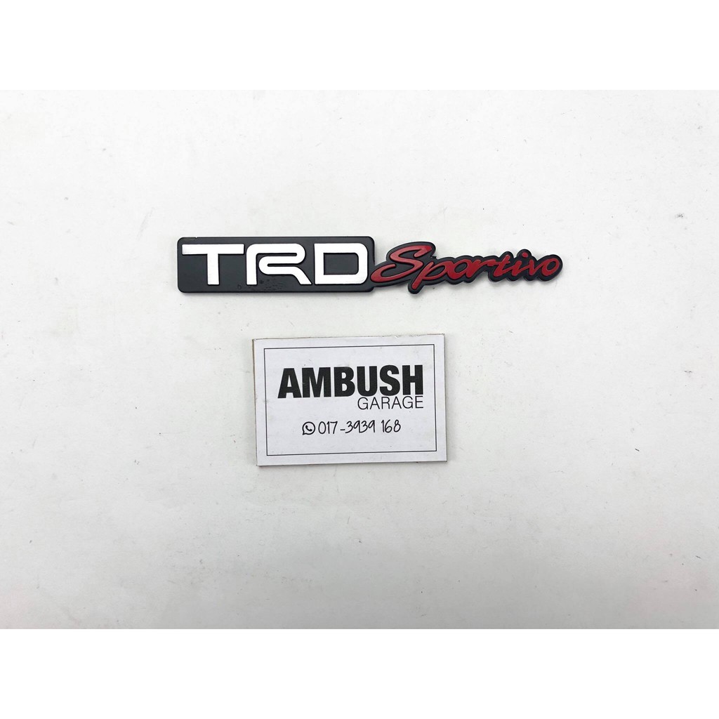 TRD Sportivo Emblem Logo Universal Steel Badge Toyota TRD Sportivo TRD ...