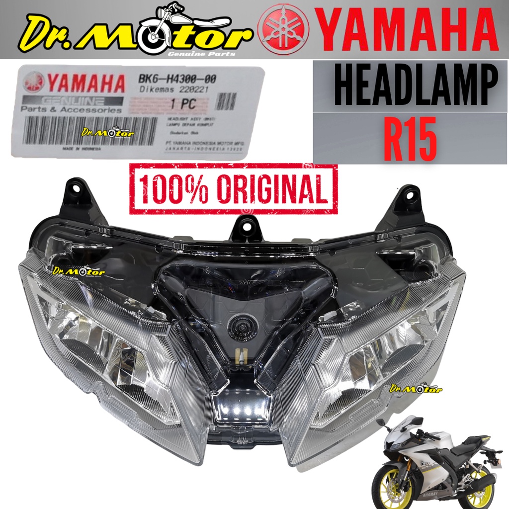YAMAHA R15 V3 YZF155 YZF HEADLAMP HEAD LIGHT FRONT LAMP LAMPU DEPAN LED ...