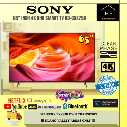 Sony 55''' / 65'' Inch Smart Google TV 4K UHD Television KD-55X75K | KD-65X75K | 电视机 | Shopee ...