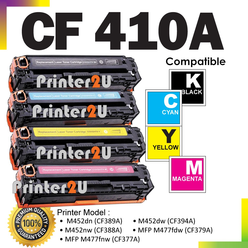 CF410A CF 410A 410 Compatible H* Color LaserJet Pro MFP M377 M452 ...